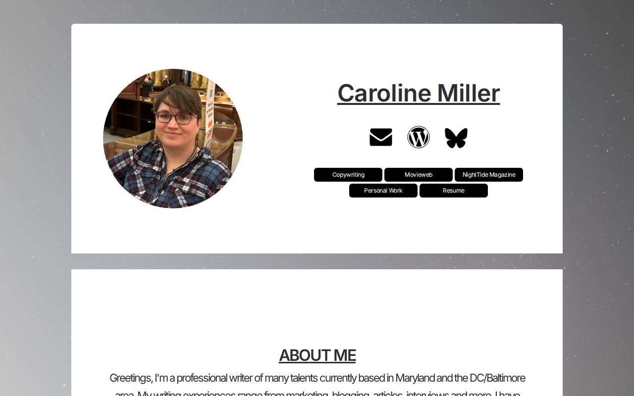 Caroline Miller, Writer